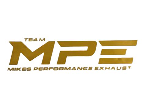 Team Mpe Gold Sticker Team Mpe