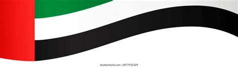 United Arab Emirates Uae Flag Wave Stock Vector Royalty Free 2477932329 Shutterstock