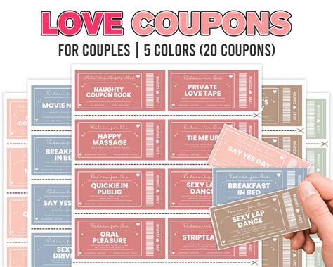 Love Coupon For Him Love Coupon Book Love Coupon Template Love Coupon Book Printable Love