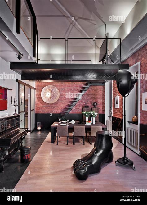 Interior Design In A Luxury Loft Apartment In Moscow Living Room Interior Architectural