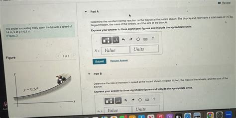 Solved Reviewpart Adetermine The Resultant Normal Reaction