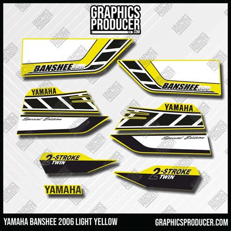 Yamaha Banshee 2006 After Market Plastic Sticker Match Graphics Producer