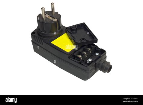 Electric Plug Assembly With Safety RCD Protection Connecting Block Open Compartment Isolated