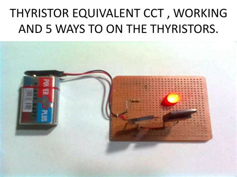 Thyristors And Its Series And Parallel Combinations Pptx