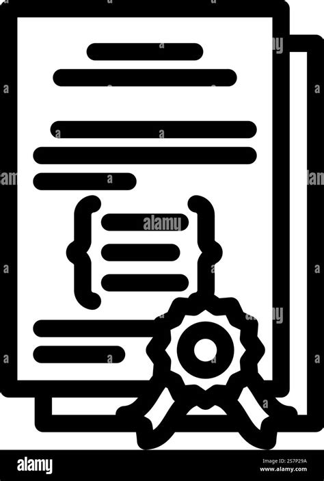 Software Licensing Line Icon Vector Software Licensing Sign Isolated