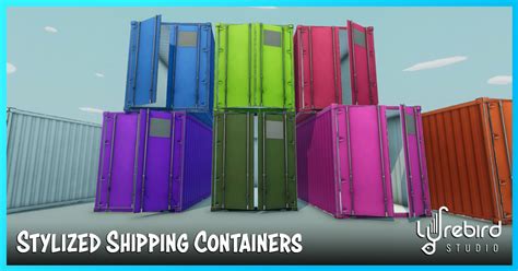 Stylized Shipping Container 3d Industrial Unity Asset Store