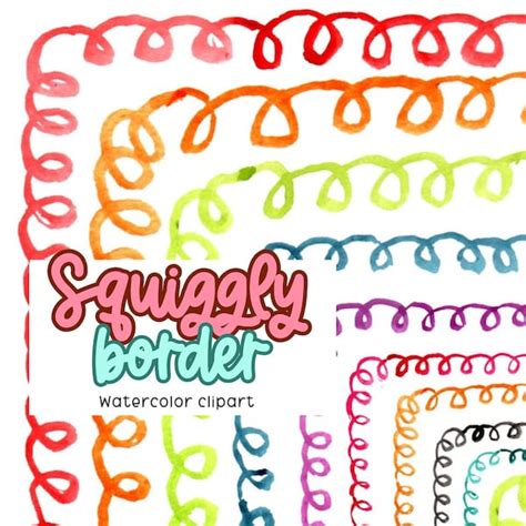 Squiggle Clip Art Etsy