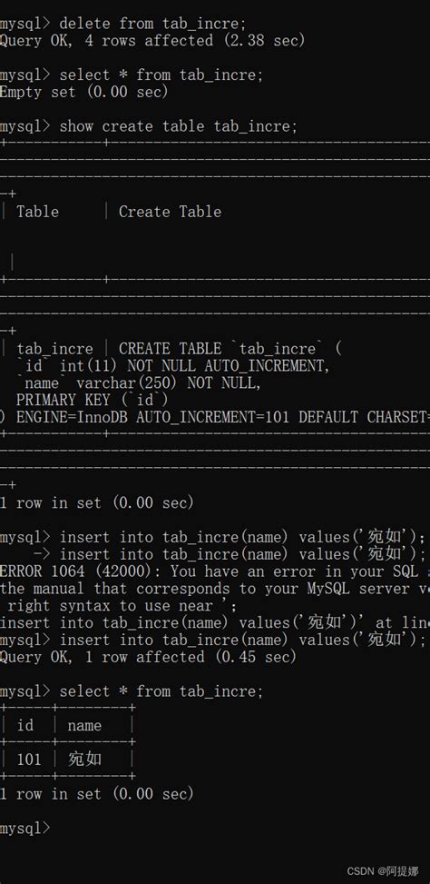 全网最全mysql的增删改查（进阶）mysql为什么 Not Null Primary Key不行 Csdn博客