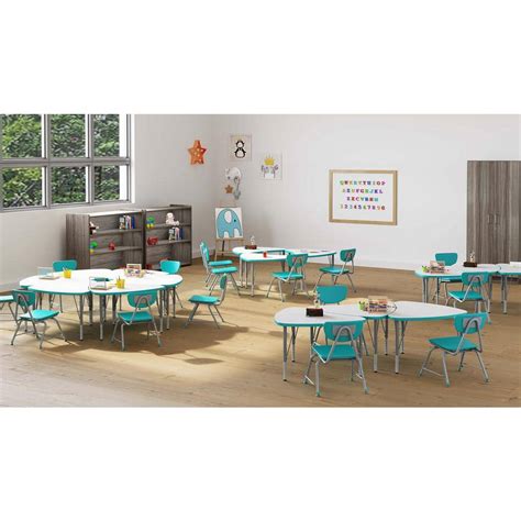 Tot Mate Versa Rectangle Classroom Table Large Surface Adjustable