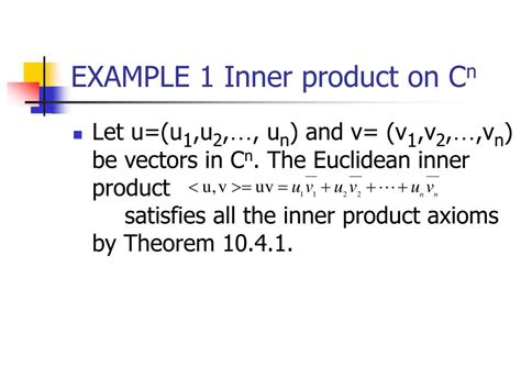 Ppt 104 Complex Vector Spaces Powerpoint Presentation Free Download Id466139