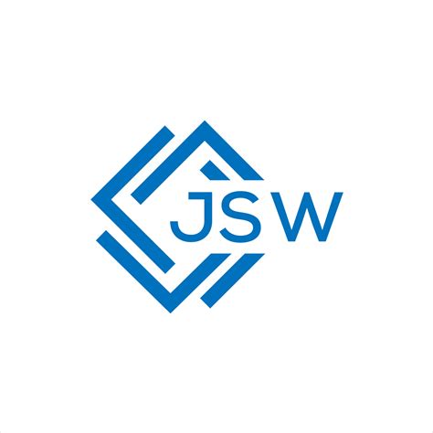 Jsw Letter Logo Design On White Background Jsw Creative Circle Letter