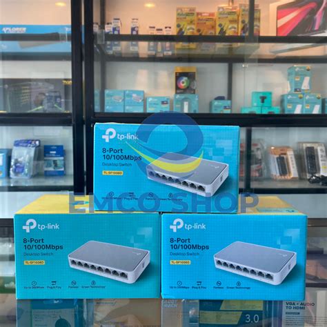 Jual Switch Hub TP LINK 8 Port LS1008 10 100Mbps Desktop Switch Hub Shopee Indonesia
