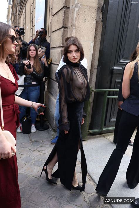 Alice Pagani Sexy Shows Off Her Hot Tits As She Attends At Nina Ricci Womenswear Fashion Show In