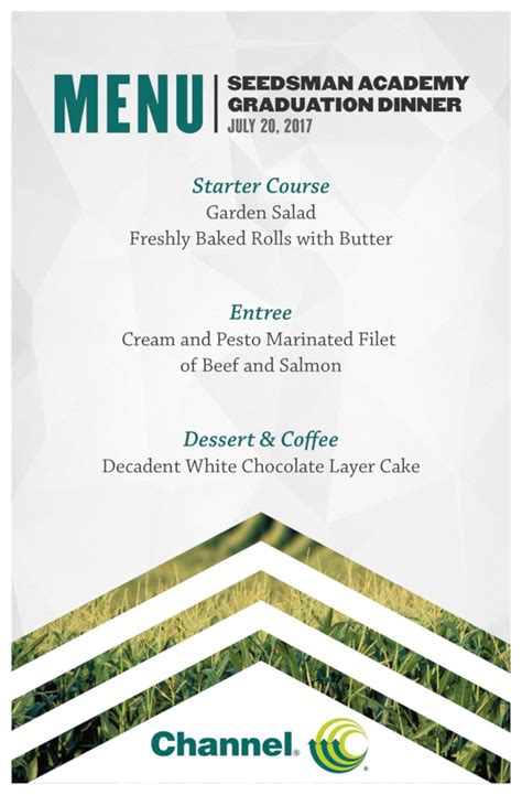 Event Menu Examples To Download