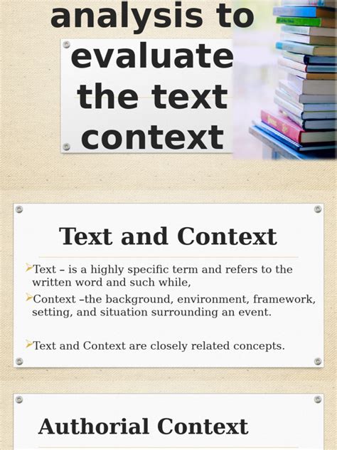 Understanding Text And Context Analysis Pdf Liberal Arts Education