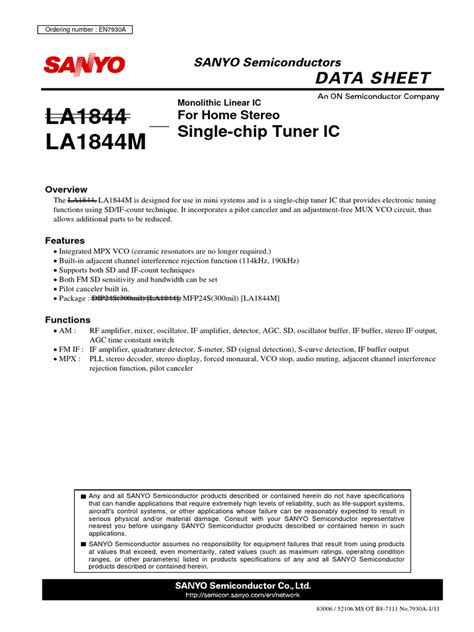 La1844m Pdf Detector Radio Frequency Modulation
