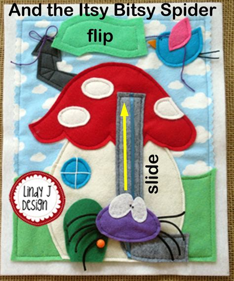 Itsy Bitsy Spider Felt Quiet Book Pdf Pattern Activity Book Etsy Canada