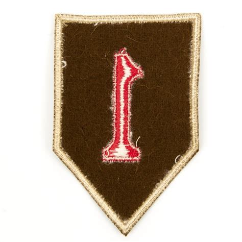 Us Wwi 1st Infantry Division Shoulder Patch The Big Red One