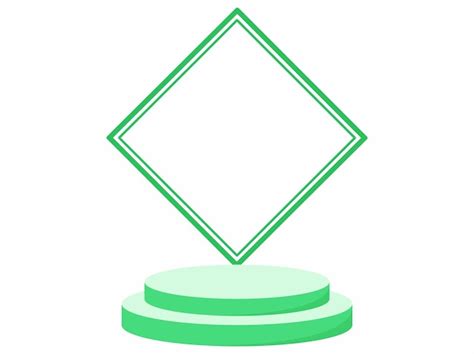 포디움 스테이지 프레임 배경 일러스트레이션 프리미엄 벡터