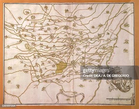 Cartography Italy Map Of The Territory Of Crema News Photo Getty Images
