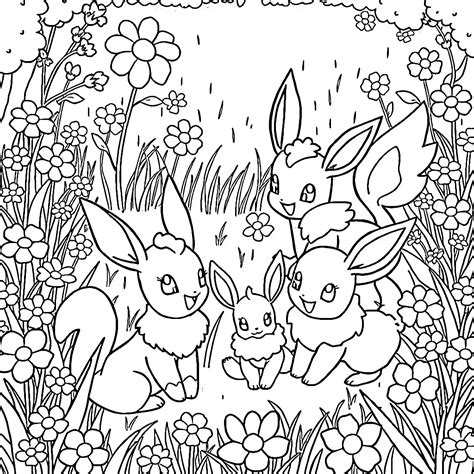 Best Eevee Coloring Pages Free Printable Pdf