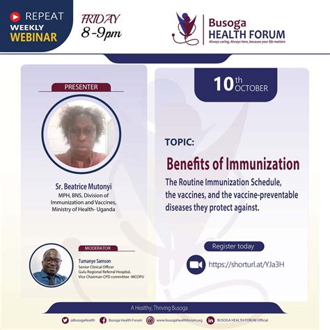 Busoga Health Forum Bhf Benefits Of Immunization The Routine