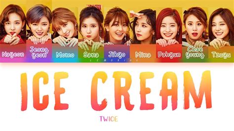 Twice 트와이스 Ice Cream 녹아요 Color Coded Lyricshanromeng Chords Chordify