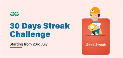 Geek Streak 30 Days Potd Challenge Geeksforgeeks