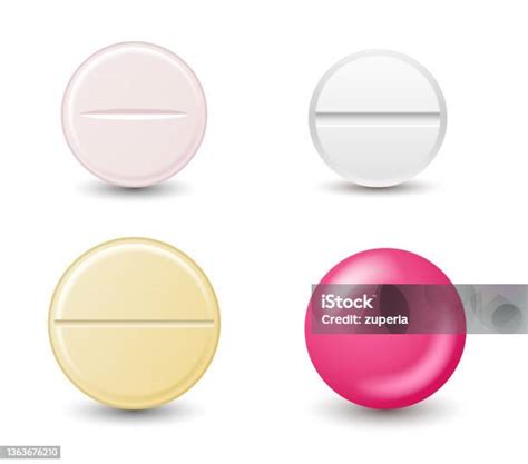 현실적인 백색 의학 환약 또는 정제 의료 라운드 알 약 약물의 집합 의학 및 의료 원형에 대한 스톡 벡터 아트 및 기타 이미지 원형 0명 3차원 형태 Istock