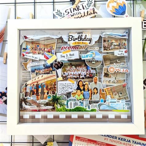 Jual Ultah Kado Ulang Tahun Unik Untuk Sahabat Pacar Teman Scrapframe Foto Pop Up 3d Bisa