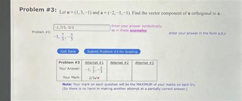 Solved Problem 3 Let U13−1 And A−2−1−1 Find