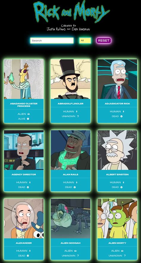 GitHub Martscastrillo Rick And Morty Character Finder Finder In React With Dynamic Routes