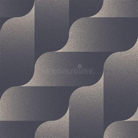 Elegant Motif Wavy Structure Seamless Pattern Trend Dotted Vector Abstraction Stock Illustration