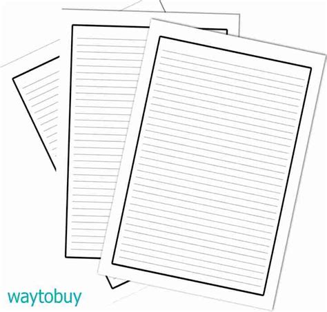 Waytobuy 60 Assignment Or Project One Side Ruled 210 X 297