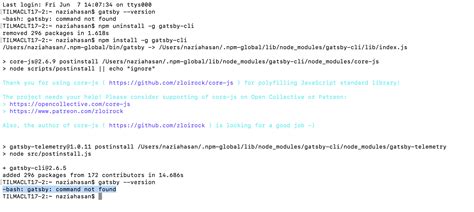 Gatsby Cli Commands Not Working For A Github Repo · Issue 14613 · Gatsbyjsgatsby · Github