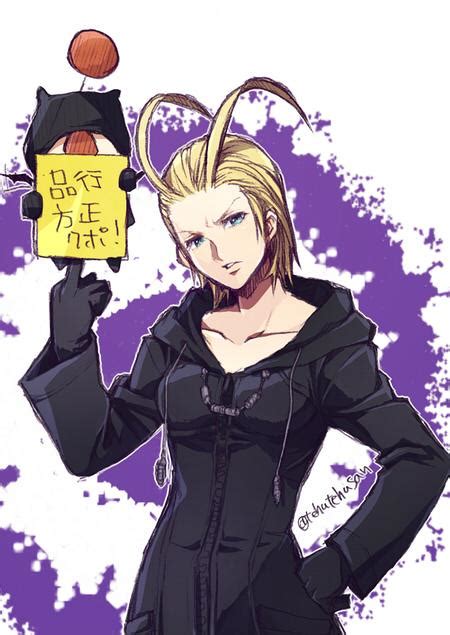 Safebooru 1girl Antenna Hair Black Coat Kingdom Hearts Black Hoodie