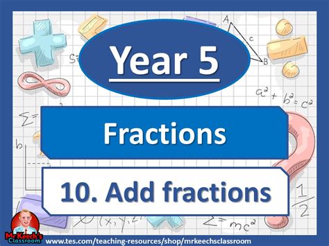 Year 5 Fractions Add Fractions White Rose Maths Teaching Resources