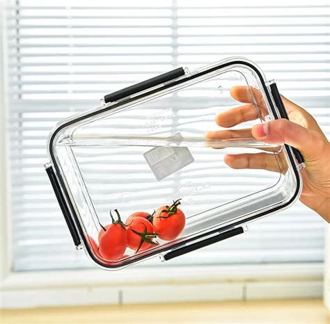 Acrylic Airtight Food Storage Containers — Clear 3000ml 1400ml 550ml