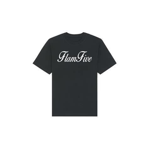 Flam5 Script Black Tshirt Flam5drumming