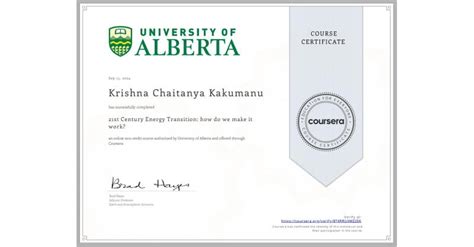 Krishna Chaitanya On Linkedin Completion Certificate For 21st Century Energy Transition How Do