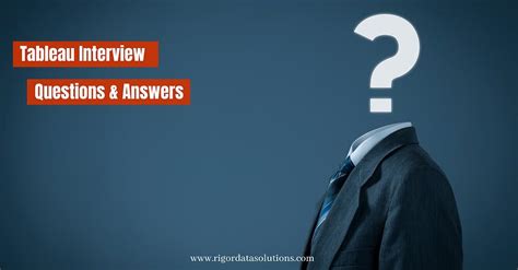 Rigor Data Solutions On Linkedin Tableau Interview Questions And Answers [ultimate Guide]