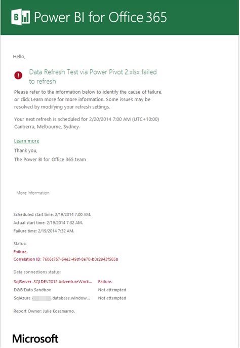 Power Bi In A Jiffy Schedule Data Refresh Mssqlgirl