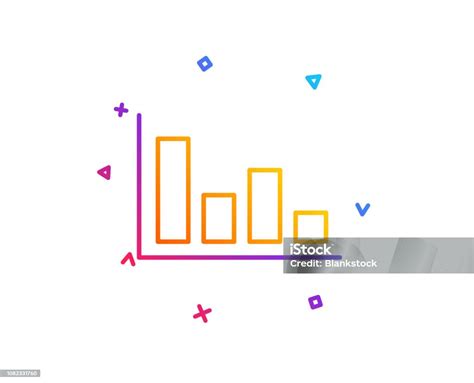 히스토그램 차트 라인 아이콘입니다 금융 그래프입니다 벡터 0명에 대한 스톡 벡터 아트 및 기타 이미지 0명 고급 그래프 Istock