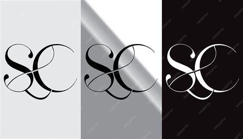 Premium Vector Initial Letter Sc Logo Design Creative Modern Symbol
