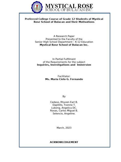 Introduction Research Format Pdf