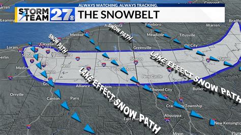 Ohio Snow Belt Map