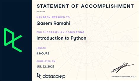 Qasem Ramahi On Linkedin Happy To Share That I Have Taken The First