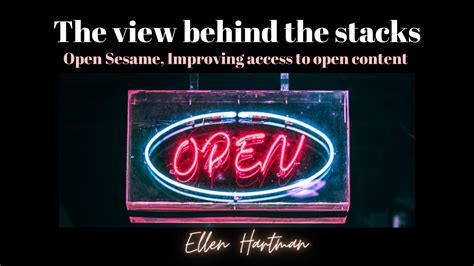 Open Sesame Improving Access To Open Content