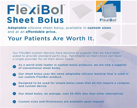 Decimal Silicone Bolus Decimal Flexibol® Standard Kits