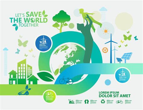 Environment Lets Save The World Together 41332162 Vector Art At Vecteezy